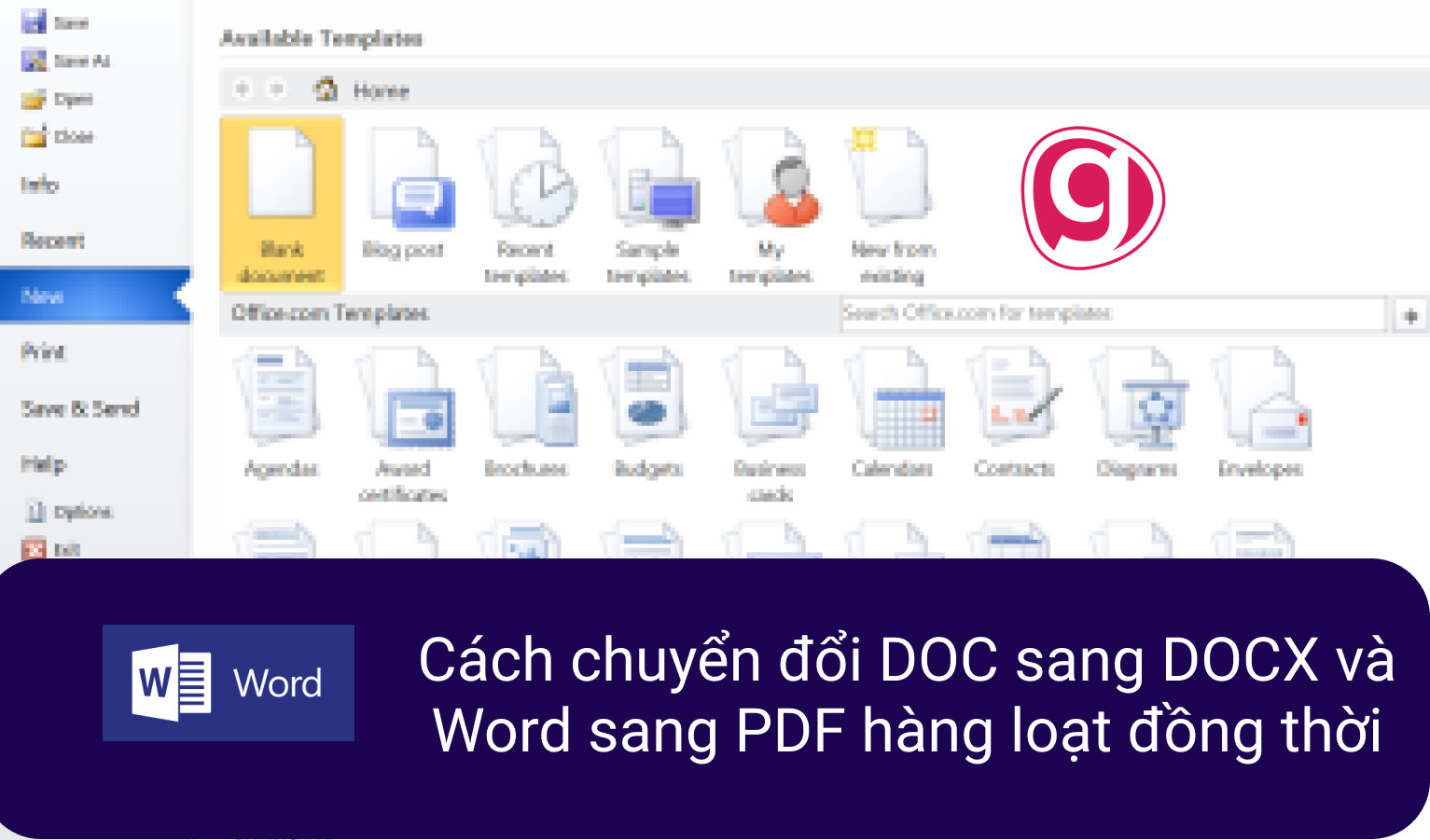 Cách chuyển đổi DOC sang DOCX và Word sang PDF hàng loạt đồng thời